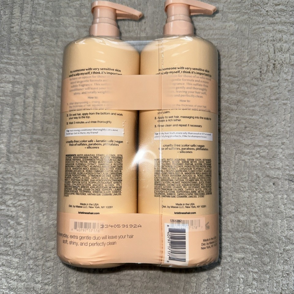 Kristin Ess Extra Gentle Shampoo and Conditioner Duo, 28 fl oz Each ...