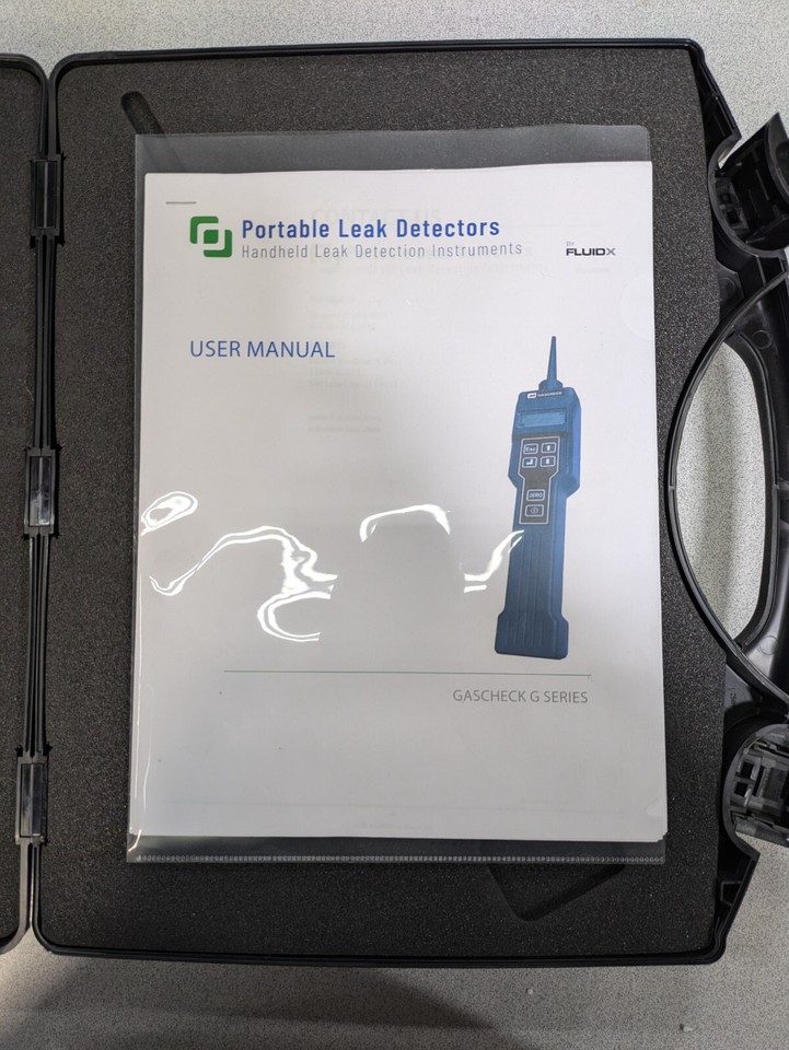 Portable leak detector LHHLD-G3 Gascheck G3 Fluid X Helium Calibrated ...