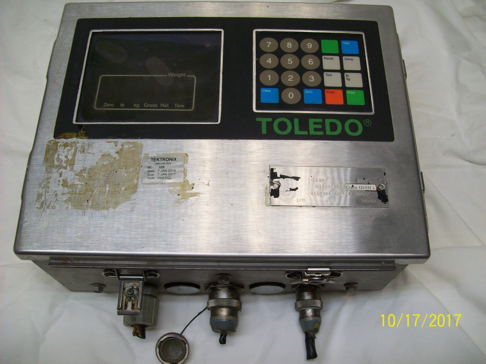 TOLEDO 8142 1007 STAINLESS DIGITAL SCALE OPERATOR INTERFACE | eBay