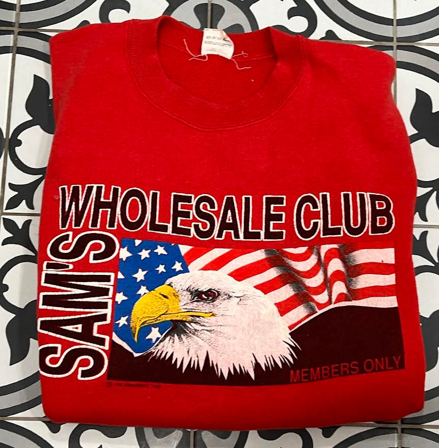 Vintage Sam's Wholesale Club Members Only Red Crewneck 1980s Sweatshirt ...