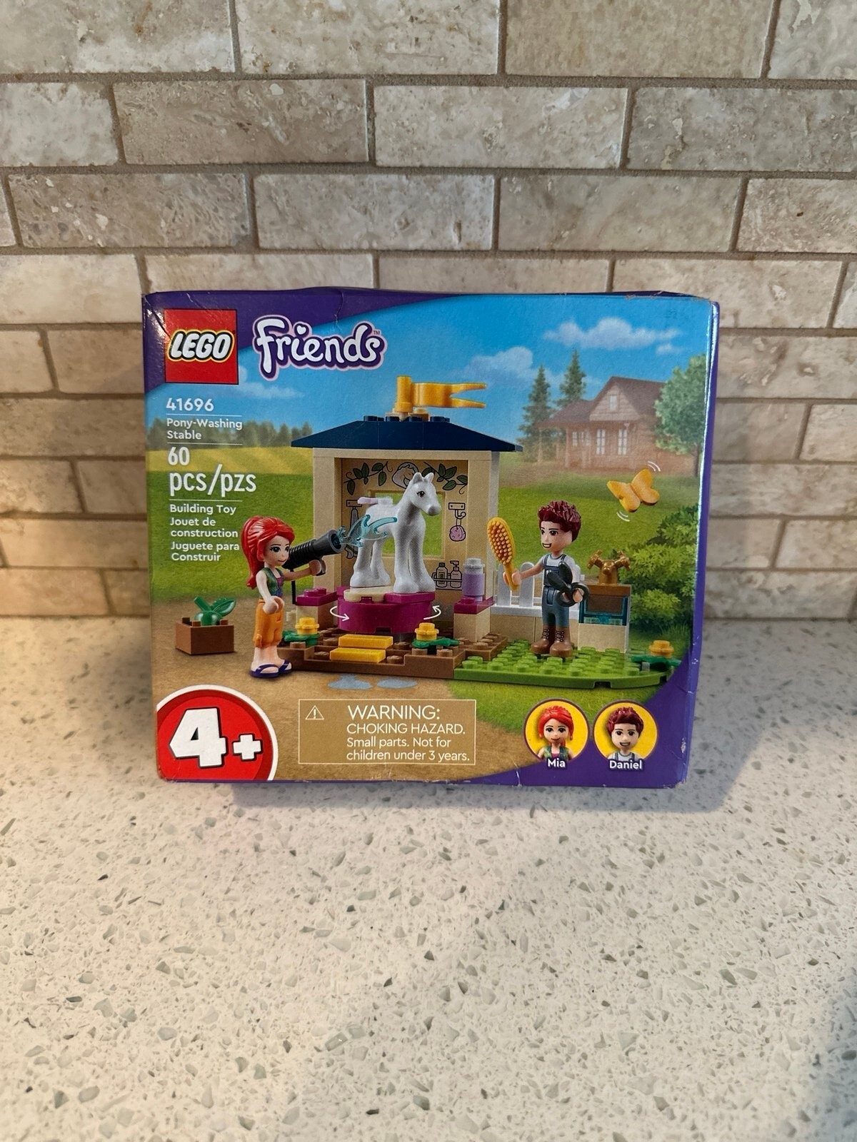 LEGO Friends Pony-Washing Stable 41696 Horse Toy w/ Mia Mini- Doll New ...