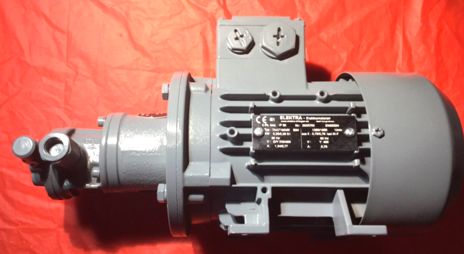 ELEKTRA 7AA71M04K Electric Motor Drive and SCHERZINGER 51FB/SK22/M025 ...
