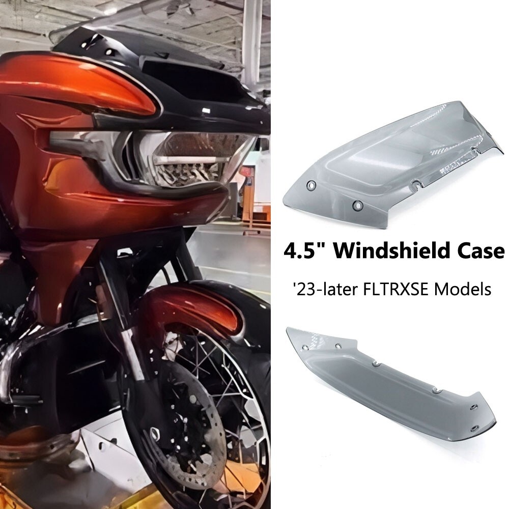 For Harley TOURING CVO Road Glide FLTRXSE 2023 4.5" Wave Windshields ...