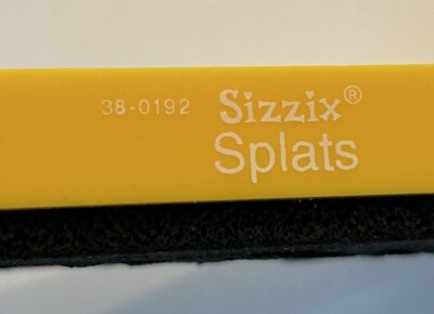 Sizzix Die SPLASH #38-0192 Yellow Die | eBay