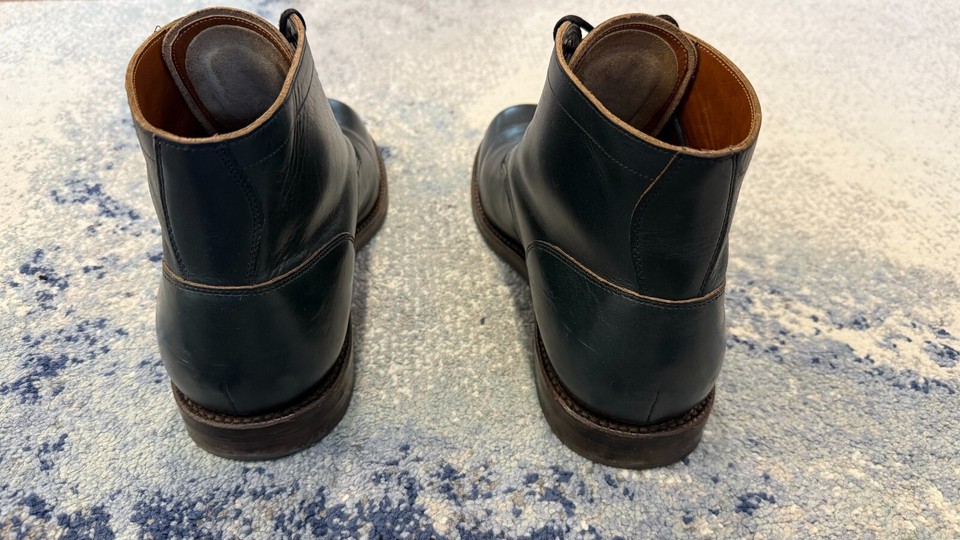 Grant Stone Diesel Leather Boots Navy Chromexcel Men's Size 9.5 EEE ...