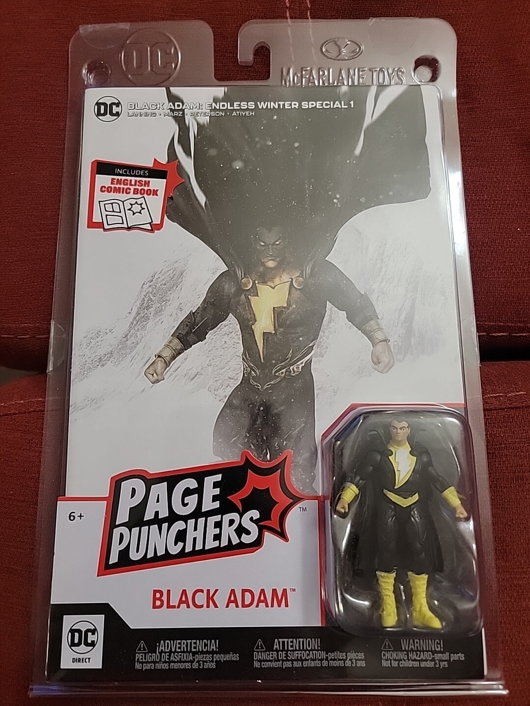 McFarlane DC PAGE PUNCHERS BLACK ADAM 3” Figure ENDLESS WINTER SPECIAL ...
