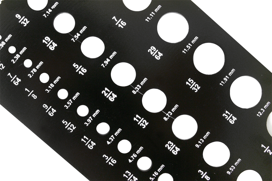 Drill bit hole size gauge tool | eBay
