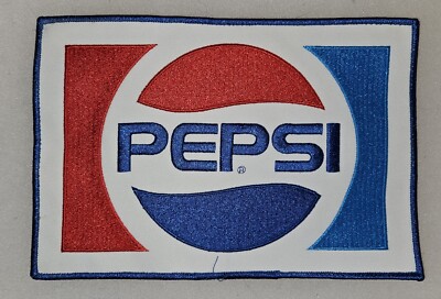 🔥 🔥 PEPSI COLA UNIFORM BACK PATCH 6" X 9" EMBROIDERED HEAVY CLOTH 🔥 🔥 🔥 ...