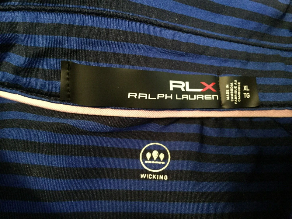 RLX Ralph Lauren Shirt Mens XL valley brook Striped Performance Golf Polo NWOT | eBay