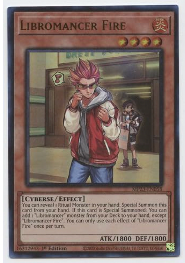 Yu-Gi-Oh! - Libromancer Fire - MP23-EN058 - Ultra Rare - 1st Ed - NM/M ...