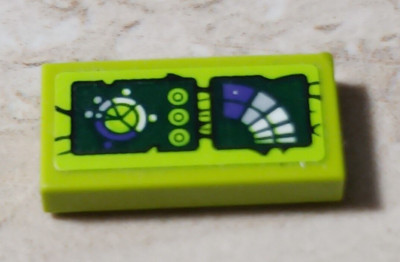 LEGO Computer panel Lime Green Knobs Dials Gauge Radar Alien Spaceship ...