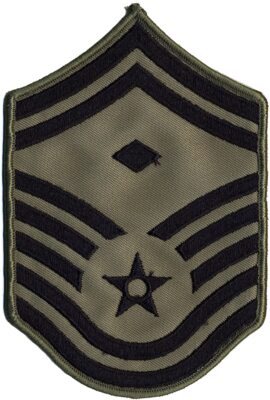 USAF Genuine US Air Force Chevrons ABU Uniform Senior Master Sergeant ...