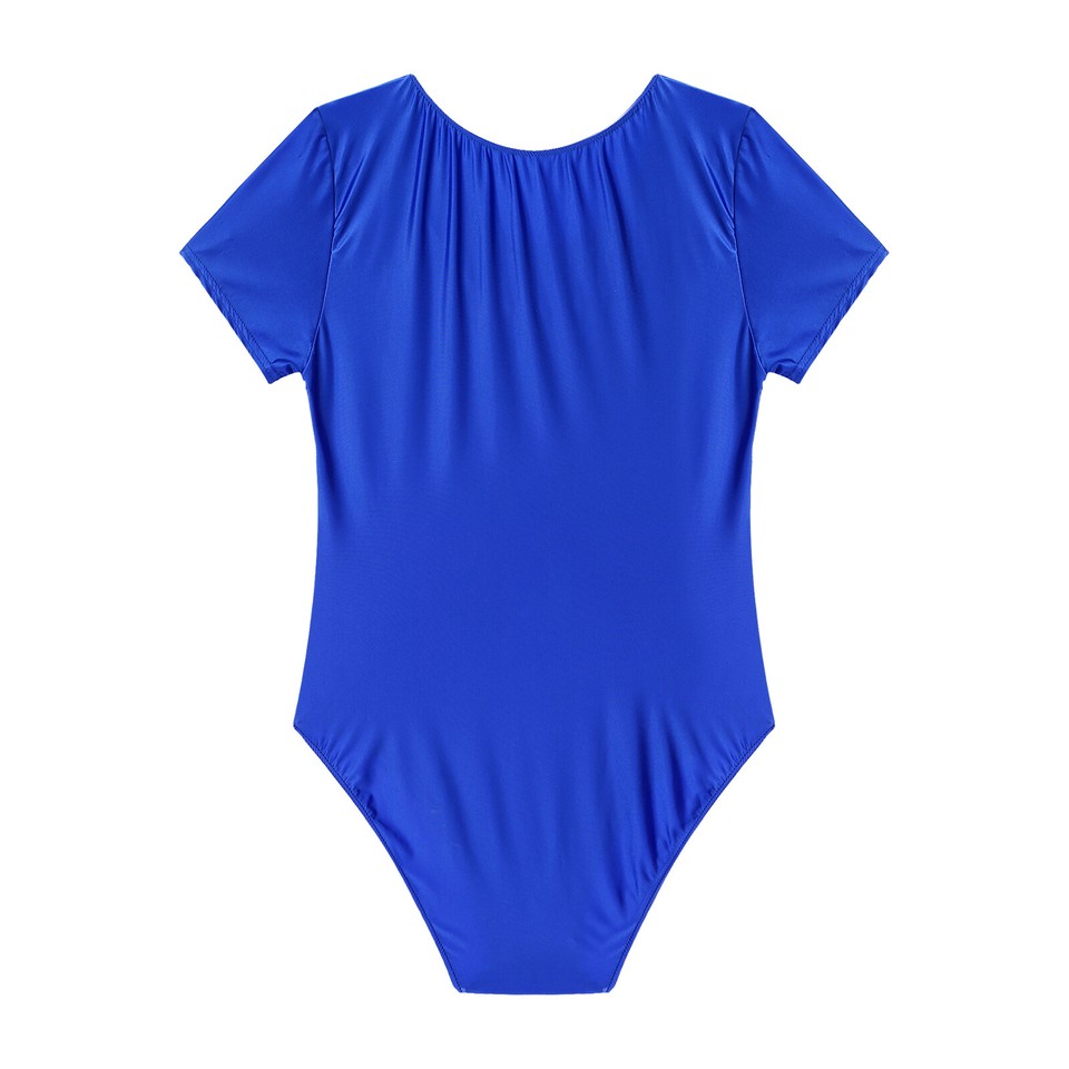 Women Turtle Neck Bodysuit Long Sleeve Leotard Plain Stretch Basic Top ...
