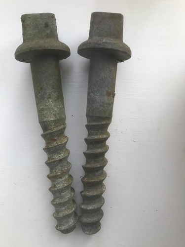 Vintage Rail Bolt Railway Track Sleeper Anchor Bolt | eBay UK