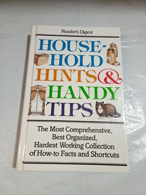 Vintage Household Hints and Handy Tips- Reader's Digest 1988 Hardcover ...