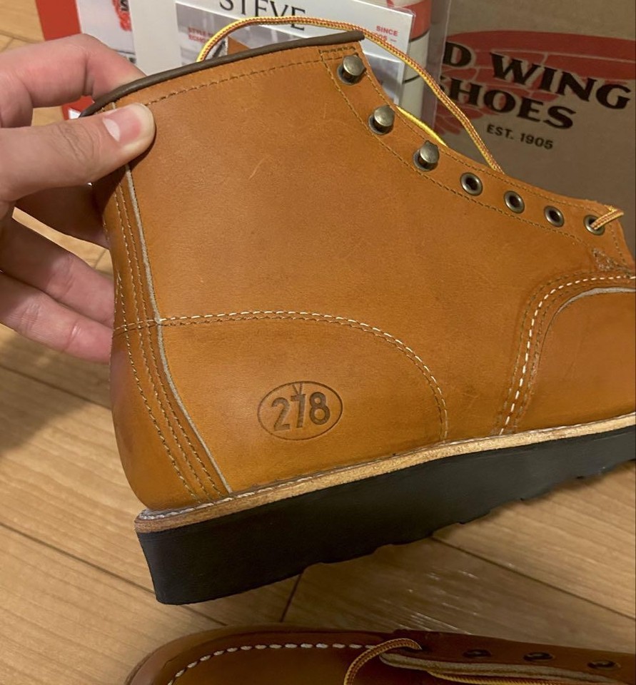 Red Wing x Steve McQueen 278 Moc Work Boots Men's US10.5D Brown Leather ...