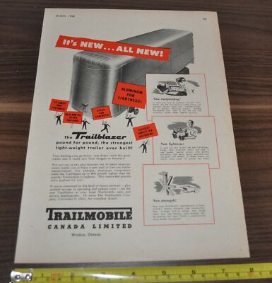 1948 Trailmobile Trailer Truck Ad Canada | eBay