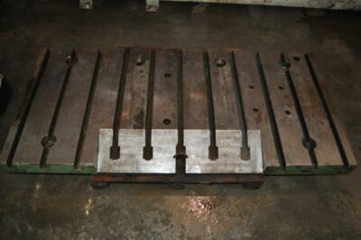 64-1/2" x 30" x 4" T-SLOTTED BOLSTER PLATE T-SLOTS 6" ON CENTERS 1.5" T ...