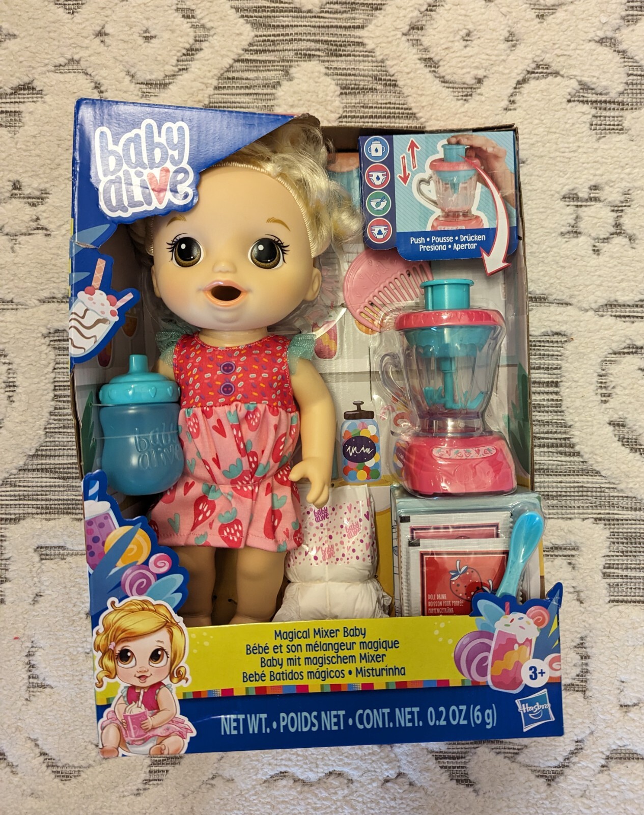 Baby Alive Magical Mixer Baby Doll Strawberry Shake with Blender ...