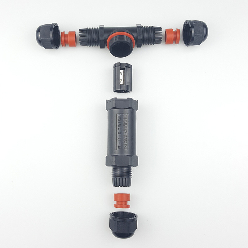 3 Way Cable Wire Connector IP68 Waterproof 3Pin Junction Box Outdoor ...