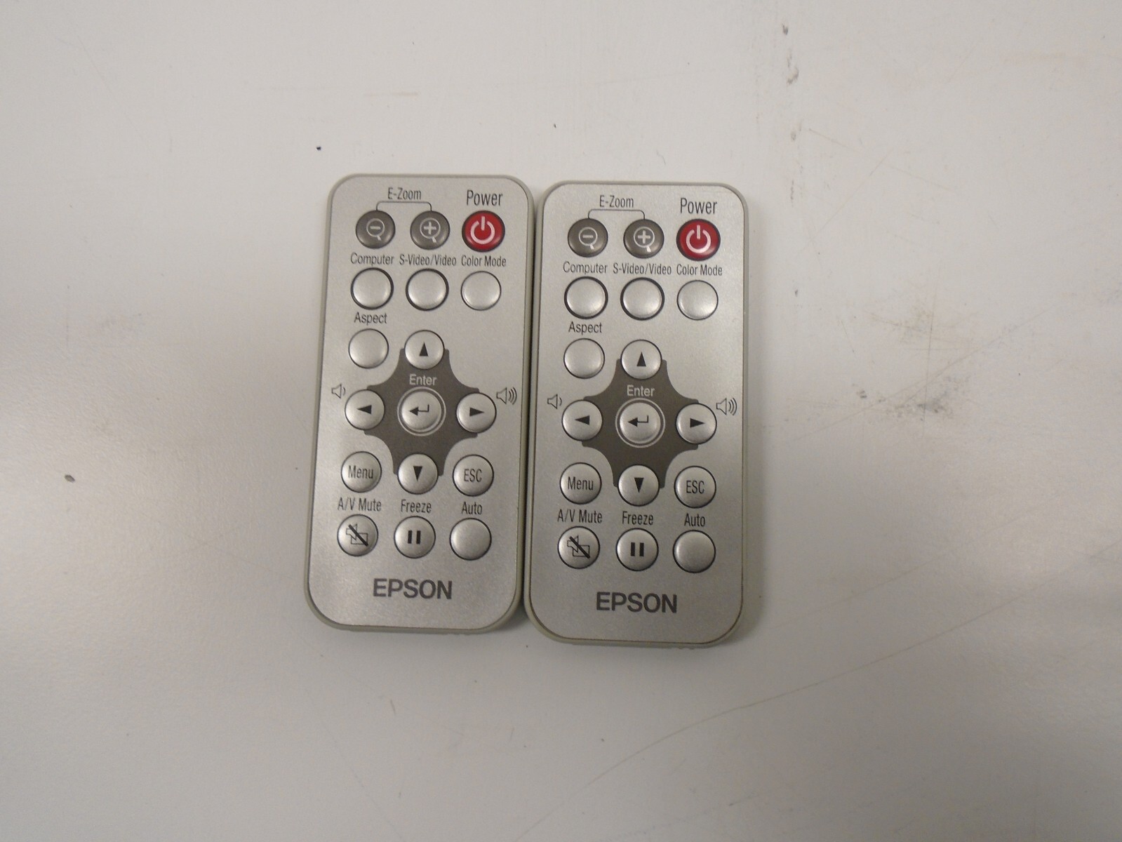 Lot of 2 Epson Silver Projector Remotes 126125800 | eBay