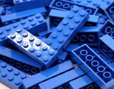 LEGO BRICKS 10 x BLUE 2x6 Pin - From Brand New Sets Sent in a Clear ...