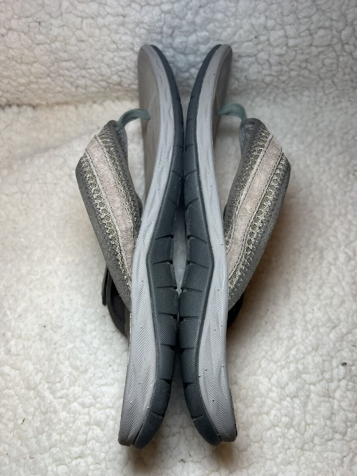 Merrell Siren 2 Flip Flops Women's Sz 8 Taupe Suede Nylon Thong Sandals ...