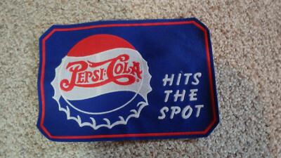 PEPSI COLA SODA HITS THE SPOT SODA BACK PATCH OLD NEW STOCK BX W | eBay