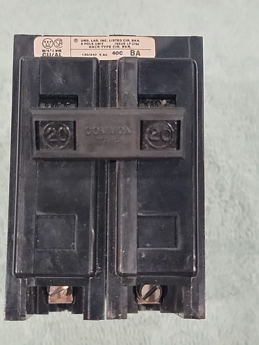 Eaton BAB2020 Cutler Hammer 2-Pole Circuit Breaker - New Panel Take Out ...