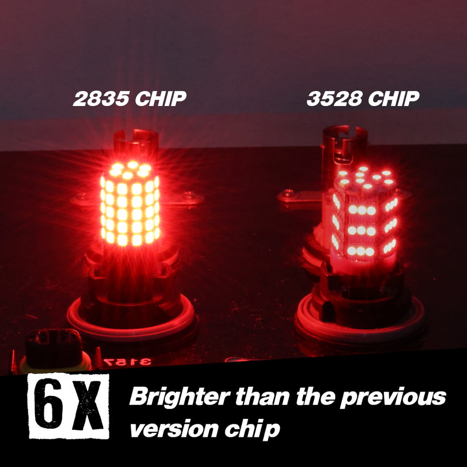 2x Red 3157R 3157K LED Brake/Tail/Rear Turn Signal Blinker Light Bulb ...