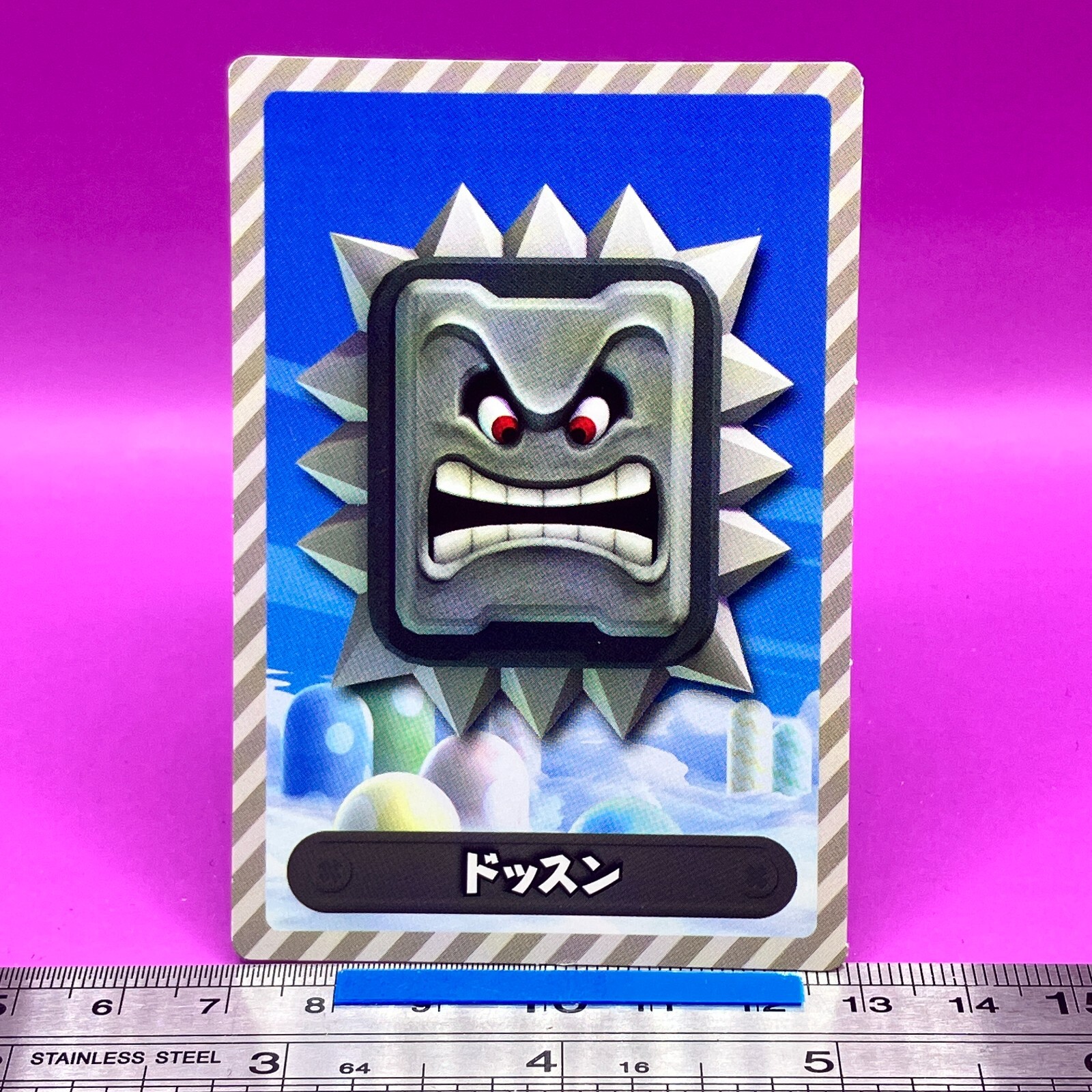 Thwomp Super Mario Bros Trading Card Nintendo Top TCG Japanese #702 | eBay