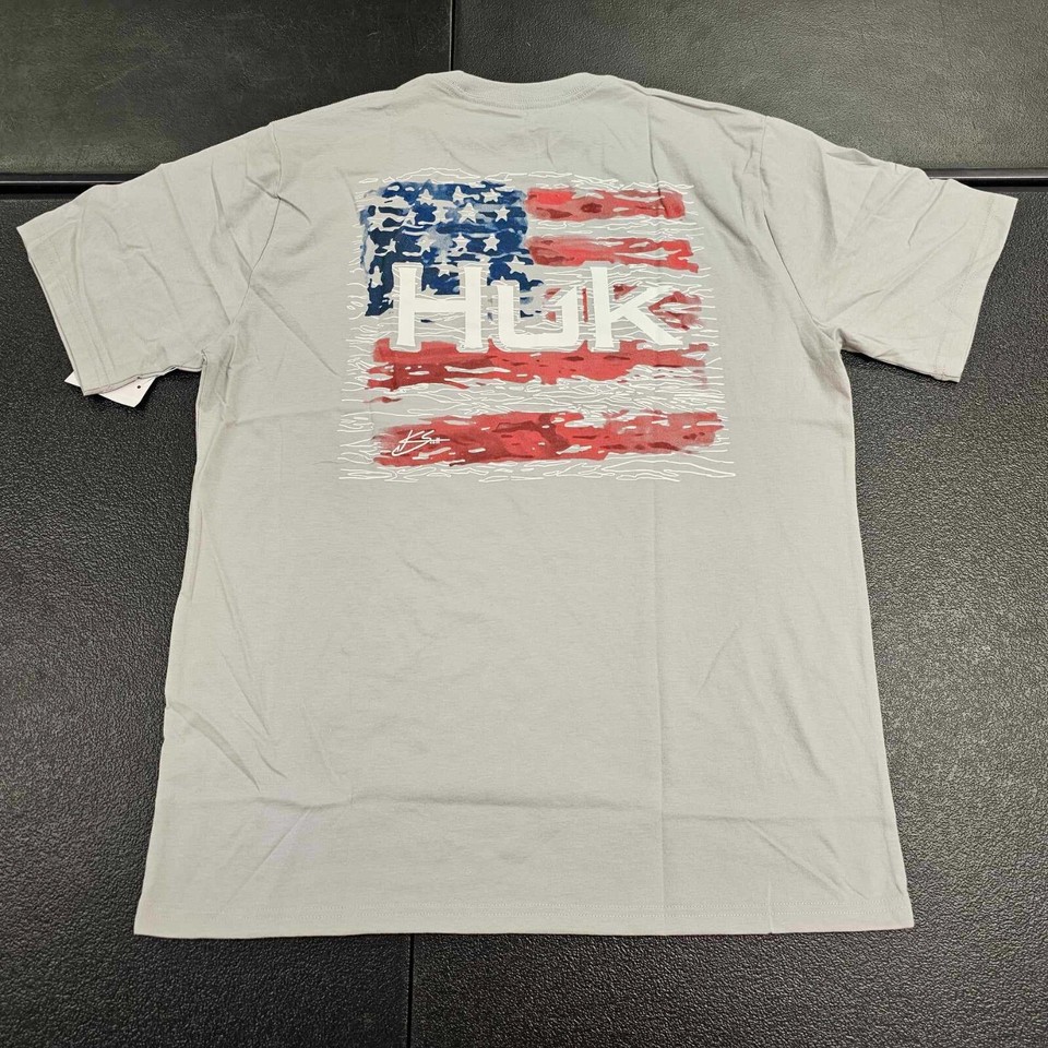 Huk Men's KC Fly Flag Tee Fishing NWT 2024 | eBay