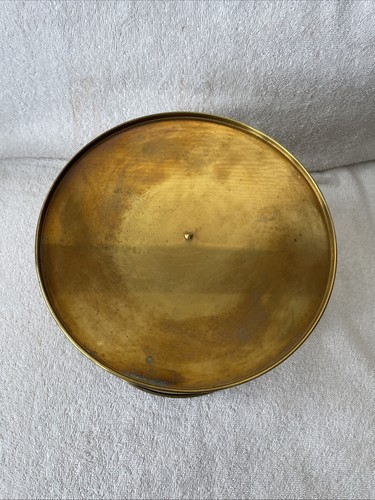 Vintage 1990s Simplistic Classic Solid Brass Ribbed Planter~Bucket 7-5/ ...