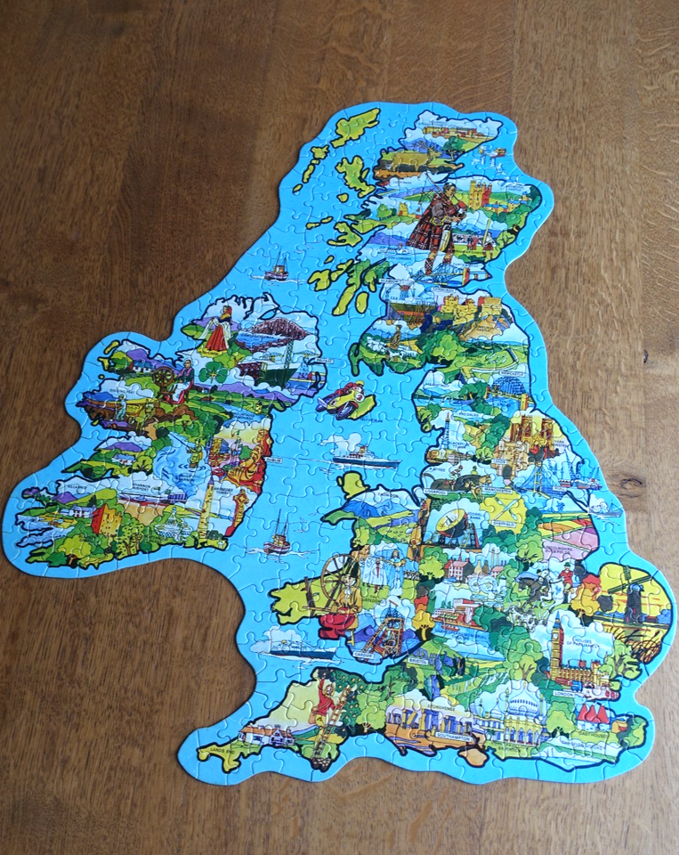 WADDINGTONS Shaped JIG-MAP Jigsaw Puzzle British Isles 561 | eBay UK