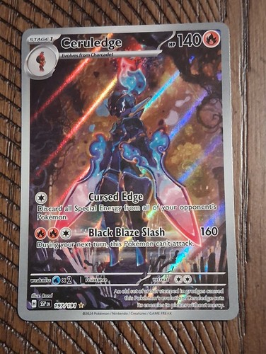 Pokémon TCG Ceruledge Illustration Rare Card S&V Surging Sparks 197/191 ...
