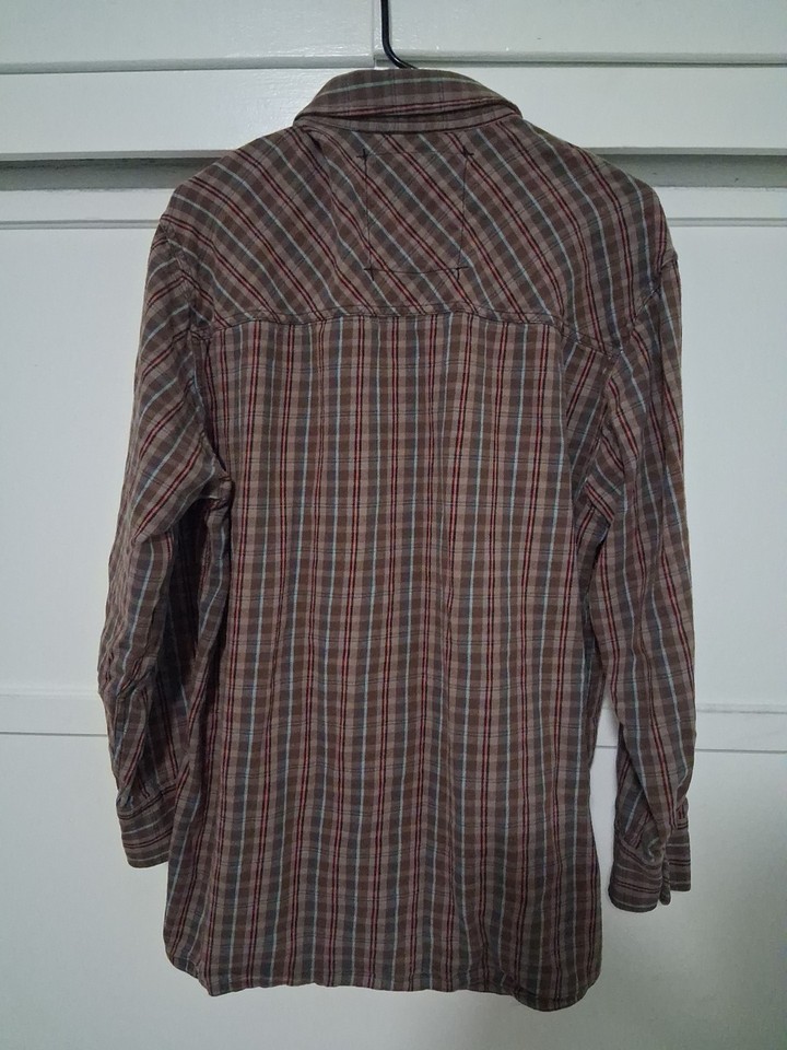 Dickies Work Plaid Button Up Long Sleeve Shirt Size 2XL | eBay