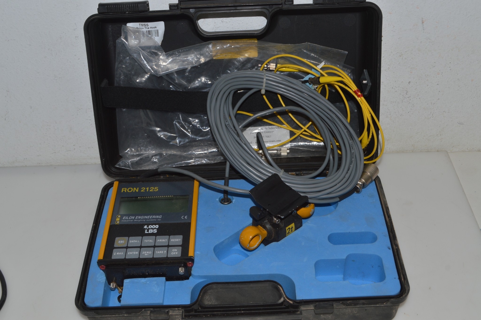 ^^EILON ENGINEERING RON 2125 2T RON CRANE SCALE WIRED DYNAMOMETER 2 TON (TGX27) | eBay