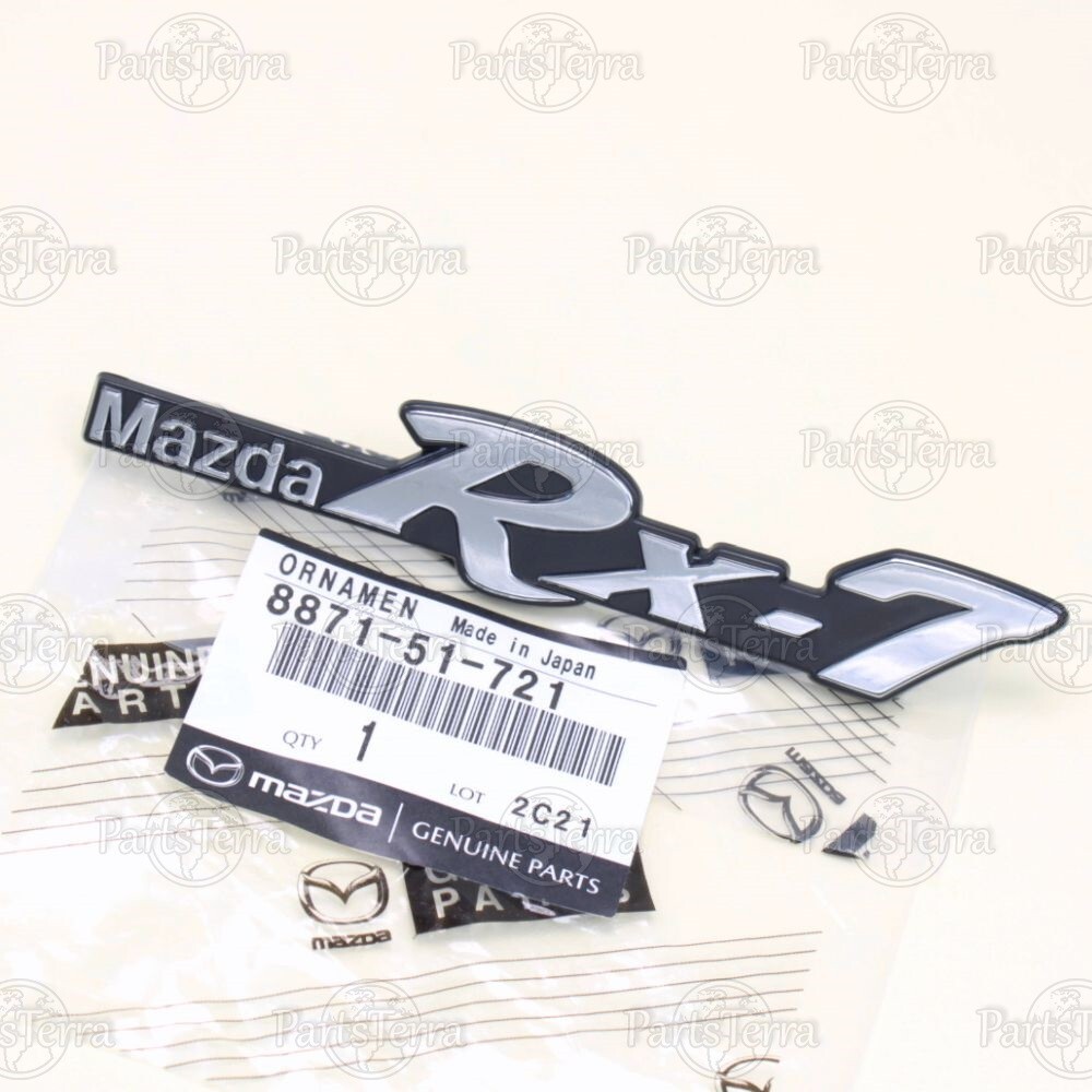 GENUINE Mazda Fender Side Nameplate Badge Emblem Decal "MAZDA RX-7 ...