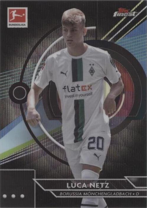 2022-23 Topps Finest Bundesliga - Luca Netz #113 Black Wave Refractor ...