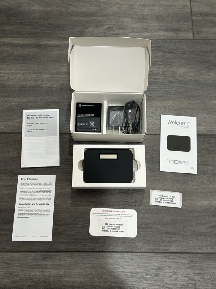 Franklin T10 256GB Mobile Hotspot T-Mobile 4G LTE Wireless WIFI 5 | eBay
