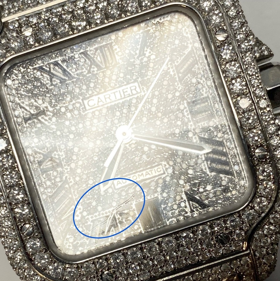 Cartier 4072 Diamond 40mm Automatic Watch Stainless Steel Watch | eBay