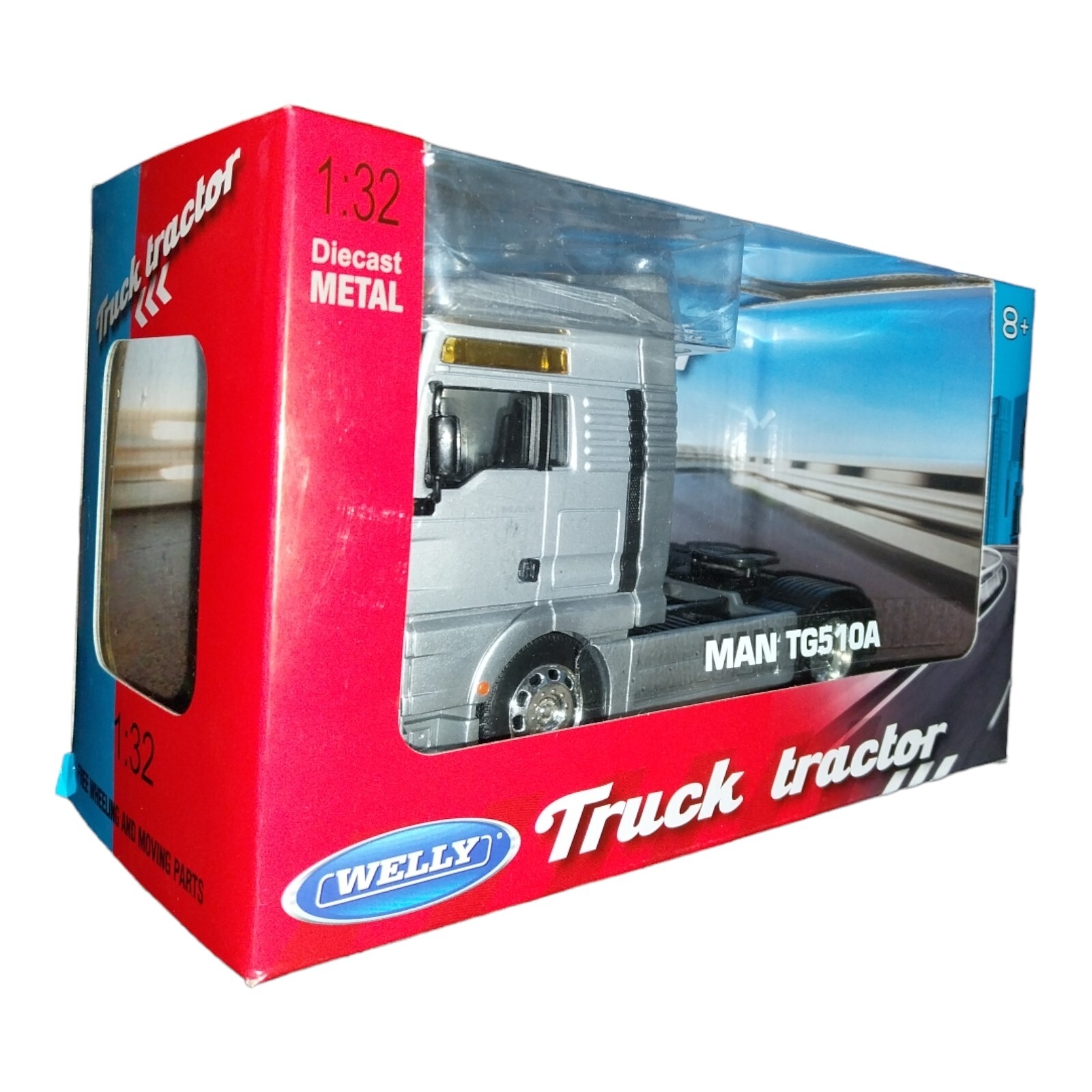 WELLY MAN TG510A SILBER 1:32 DIE CAST METALL NEU IM KASTEN 18cm LKW | eBay