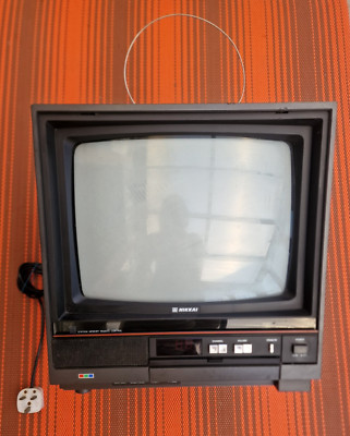 Vintage ' Nikkai TLG-14R 14" Portable Colour TV ' Television Retro ...