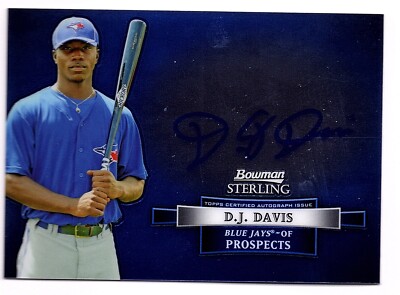 2012 Bowman Sterling D.J. Davis Autograph RC - Toronto Blue Jays | eBay