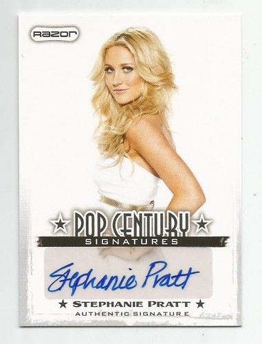 2010 RAZOR POP CENTURY STEPHANIE PRATT AUTOGRAPH | eBay