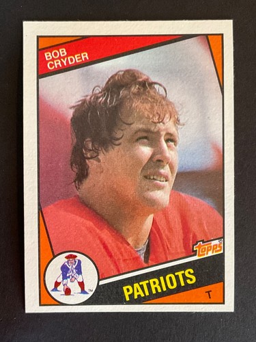 Bob Cryder 1984 Topps Football Card #135 -New England Patriots Tackle ...