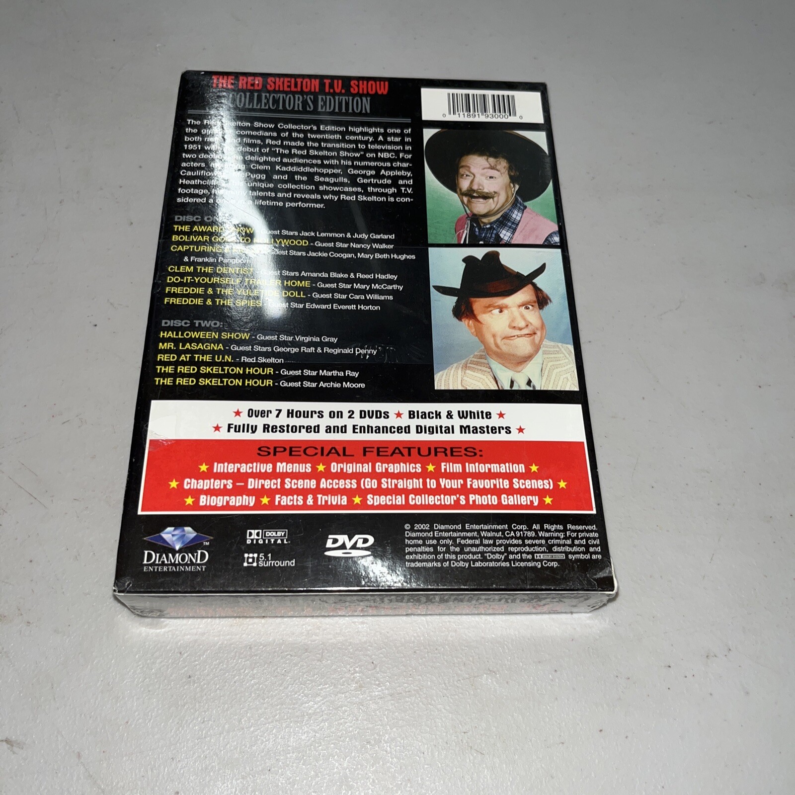 Red Skeleton Television Show Collectors Edition Two Pack DVD Set Sealed ...