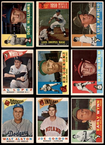 1960 Topps Baseball Near Complete Set / Lot 4.5 - VG/EX+ 6902386 | eBay
