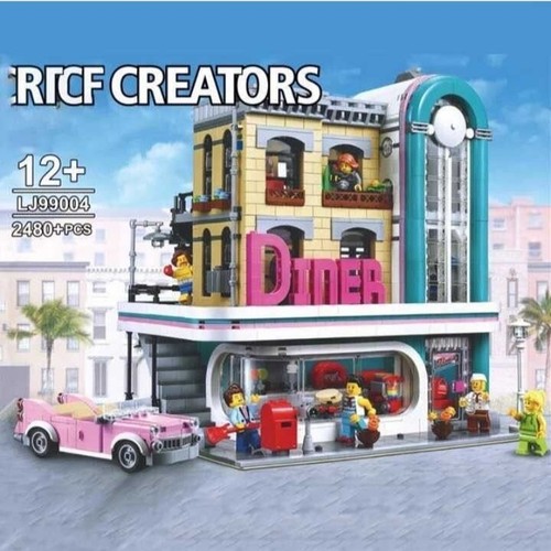 LEGO Compatible Module 10260 Downtown Diner Building Set | eBay