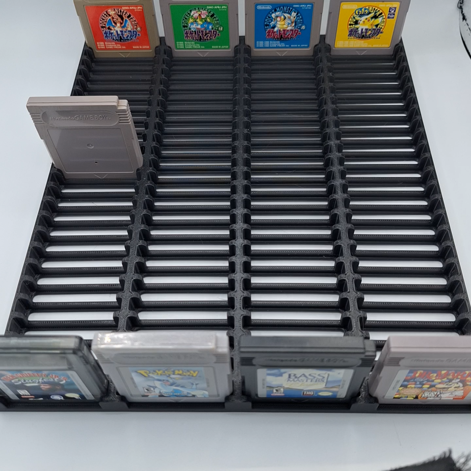 Game Boy Cartridge Storage Tray for Nintendo GB GBC GBA 100 Slots 3D ...